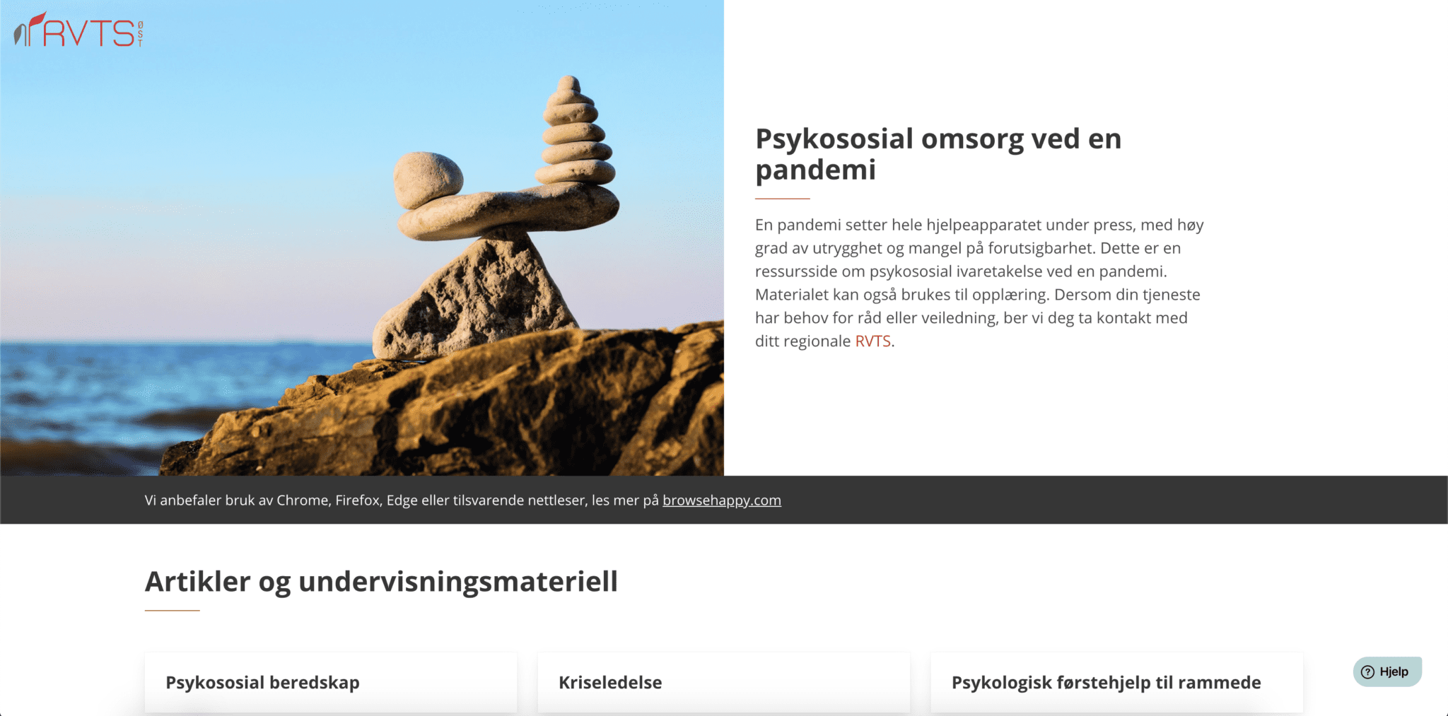 Psykososial omsorg ved en pandemi - RVTS Nord