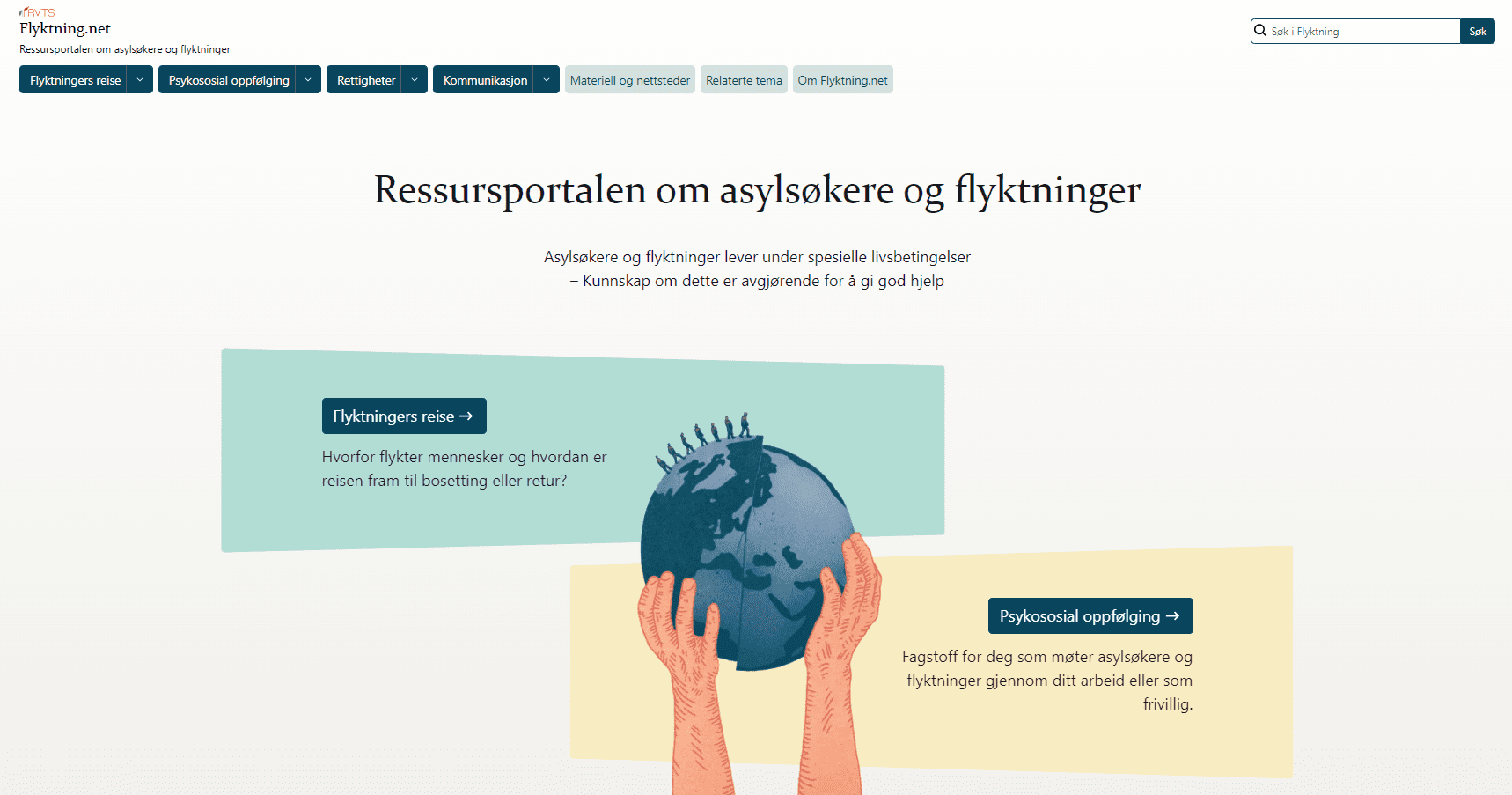 Flyktning.net – En digital skattekiste for deg som hjelper asylsøkere og flyktninger - RVTS Nord